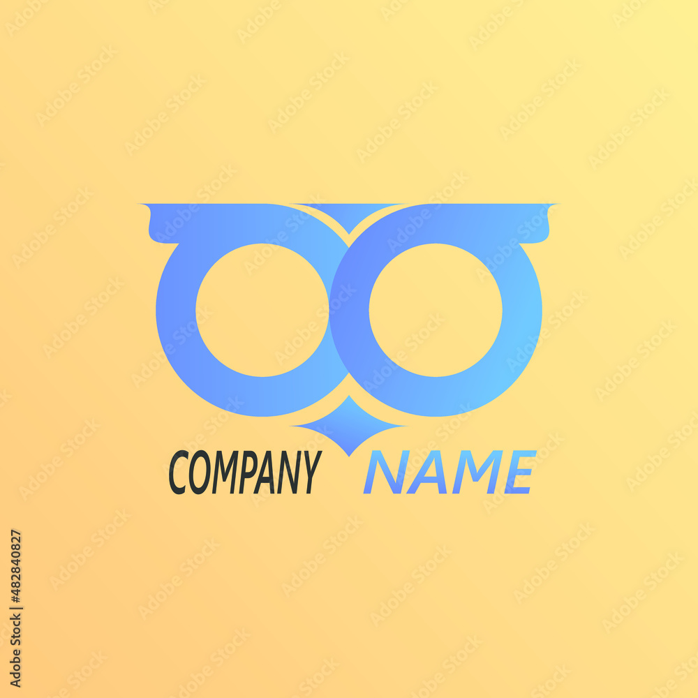 Owl logo design vetor fit for music logo,optical logo,tech logo,gaming ...