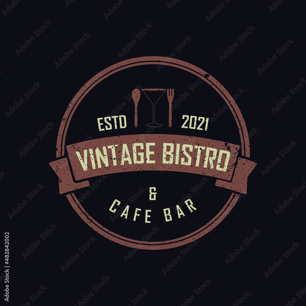 Classic Vintage Country Emblem Typography for Western Bar Restaurant ...