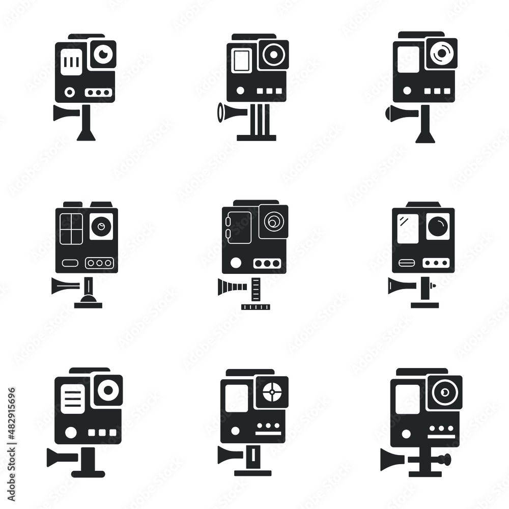 action camera icons set . action camera pack symbol vector elements for ... action camera icons set . action camera pack symbol vector elements for ...