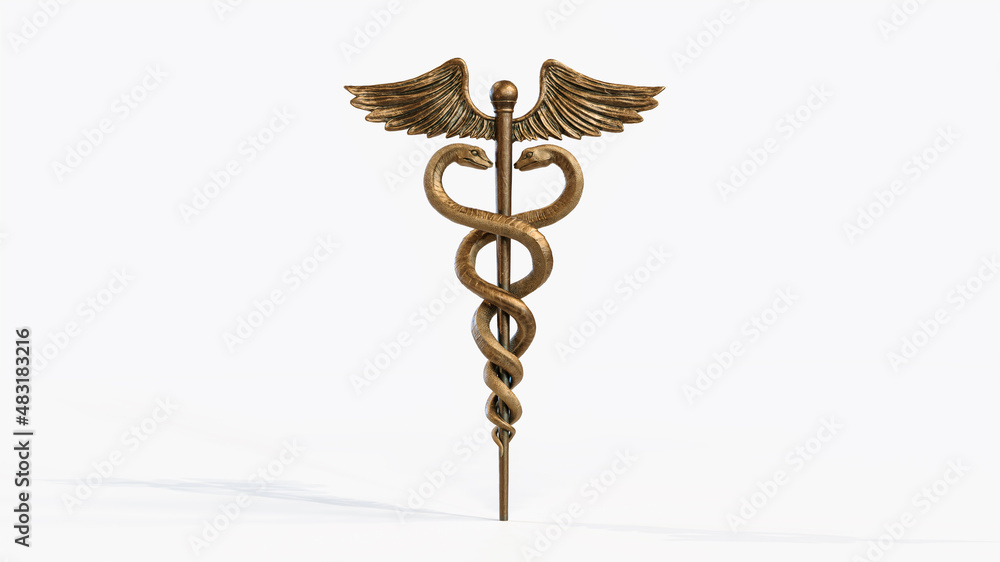 Caduceus Medical symbol premium cutout Stock Photo | Adobe Stock