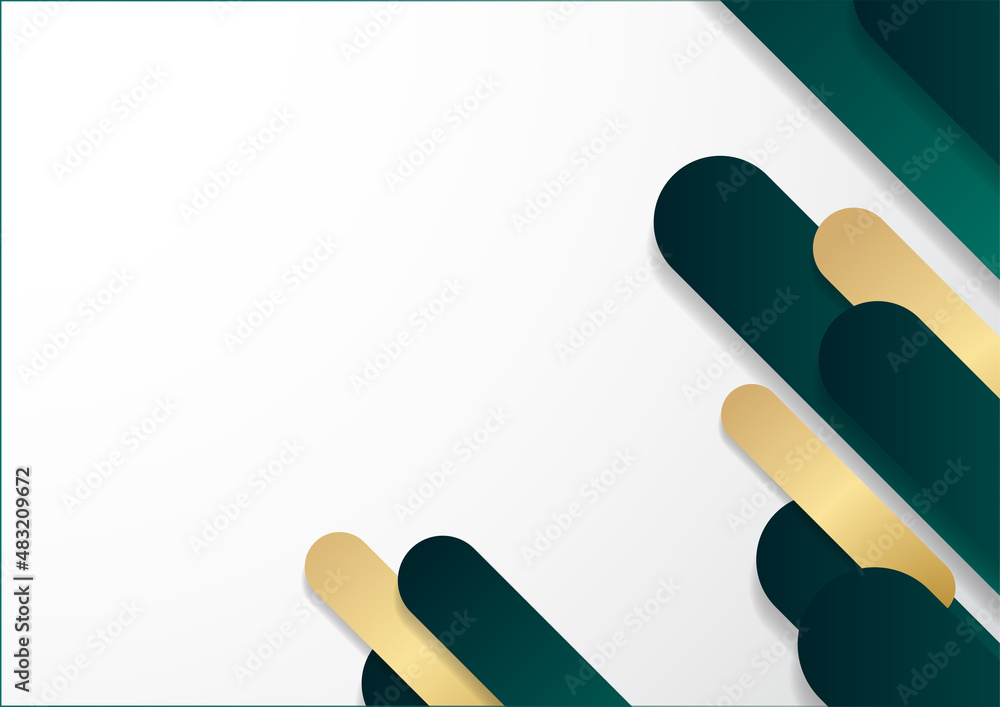 Dark green gold abstract background modern minimalist for certificate ...