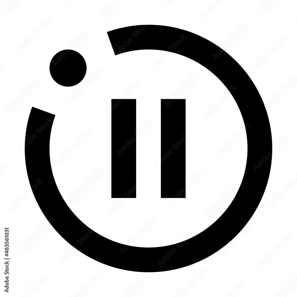 Motion Photos Paused Icon, Motion Paused Icon, Paused Icon Stock Vector ...