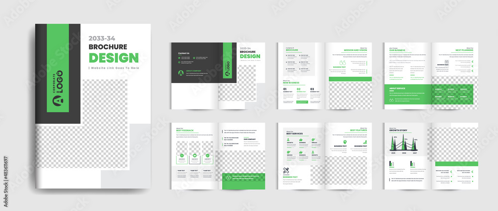 Praca wektorowa bez tantiem: colorful modern company profile business ... Praca wektorowa bez tantiem: colorful modern company profile business ...
