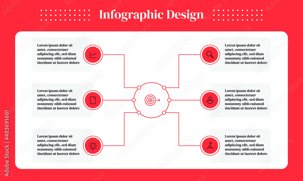 6 infographic. target infographic. business process infographic ...