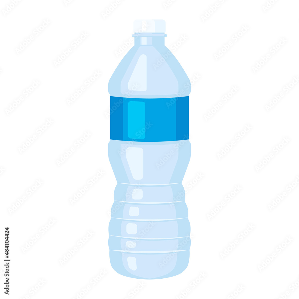 water plastic bottle Cartoon vector illustration isolated object Stock ...
