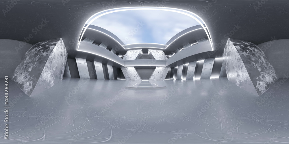 Стокова ілюстрація 360 degree full panorama environment map of abstract ...
