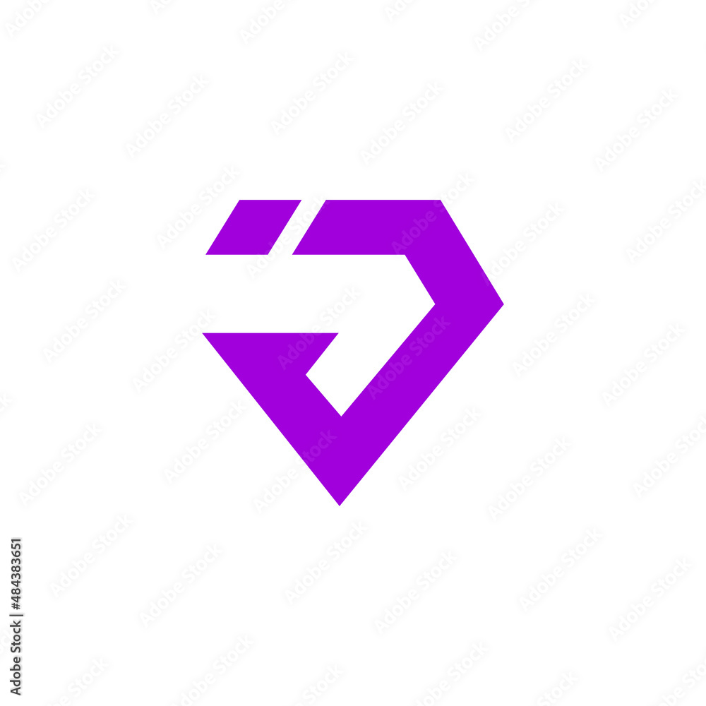 JI Logo Creative Modern Minimal Alphabet J I Initial Letter Mark ...