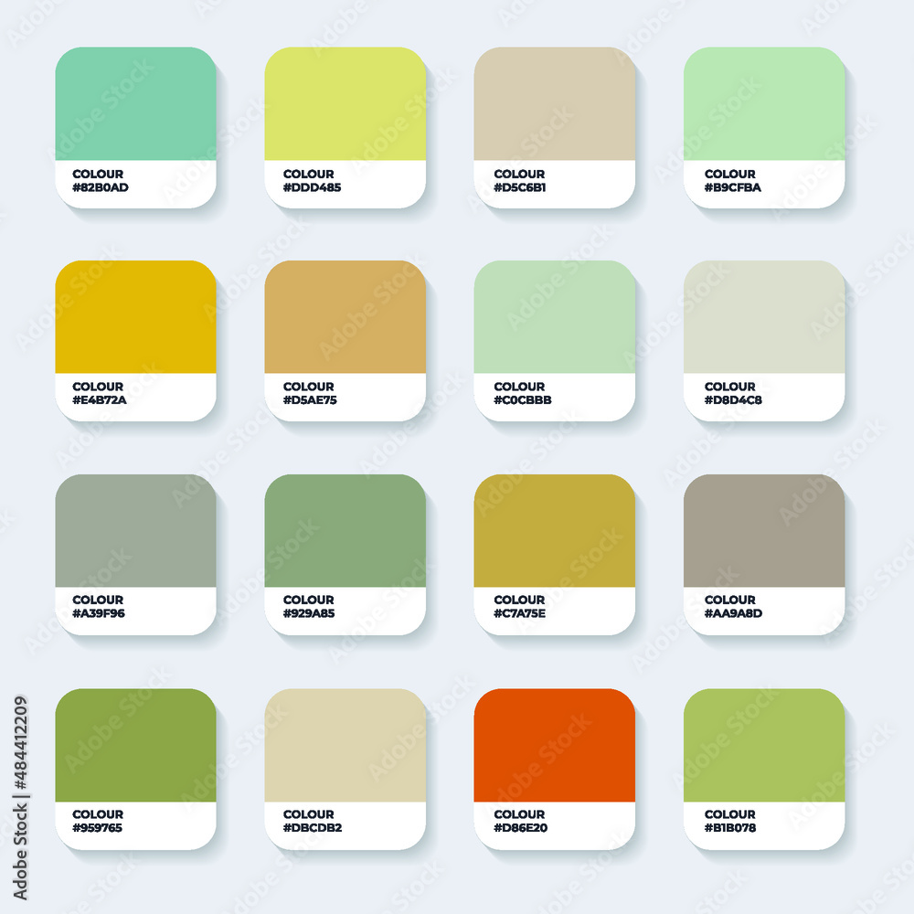 Color Pantone. Trend Colour Guide Palette Catalog Samples in RGB HEX ...