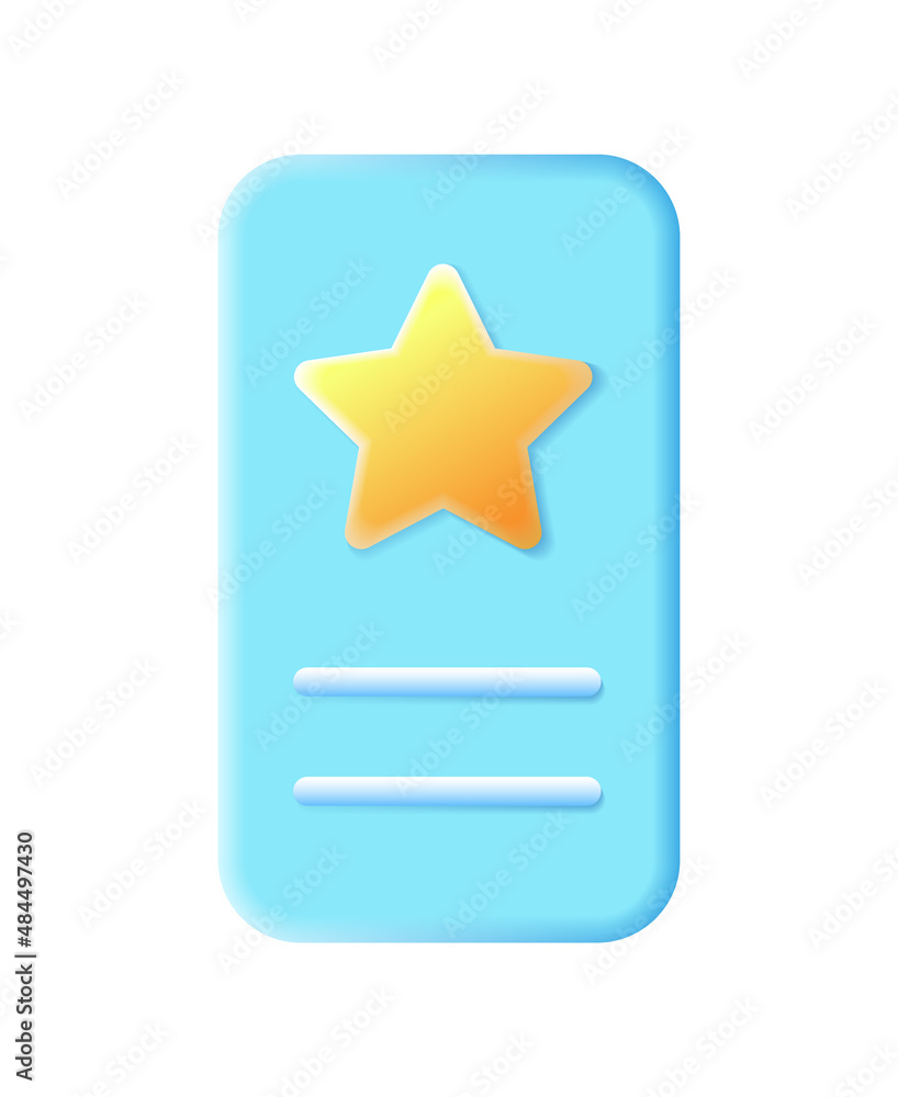 Subscription plan with star icon. Price list, hosting plans and web ...