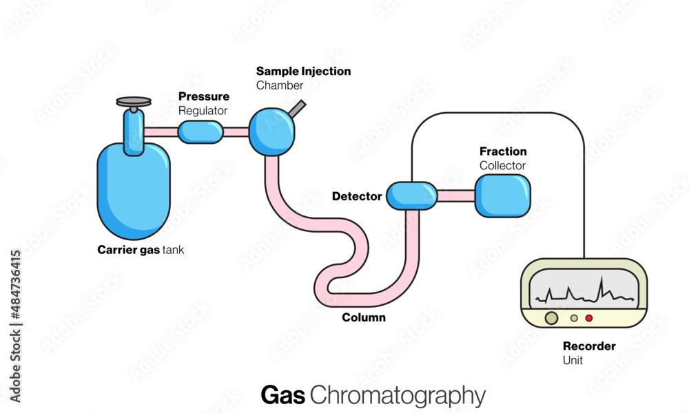 Visualizing Gas Chromatography: A Scientific Illustration of Analytical ...