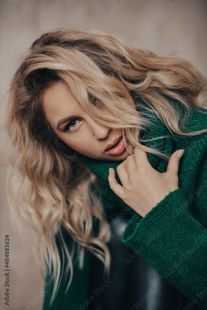 Plus size woman with love tourself concept. Portrait of beautiful young ...