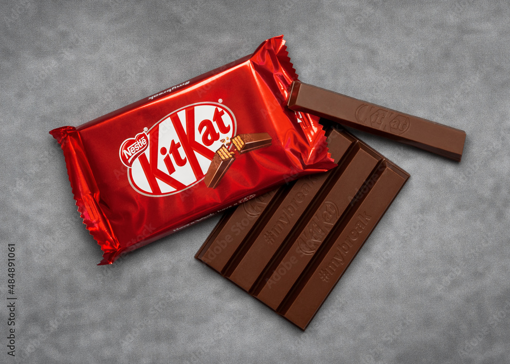 Kit Kat Nestle chocolate bars Stock Photo | Adobe Stock