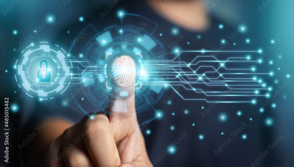 Fingerprint scan provides security access with biometrics ...