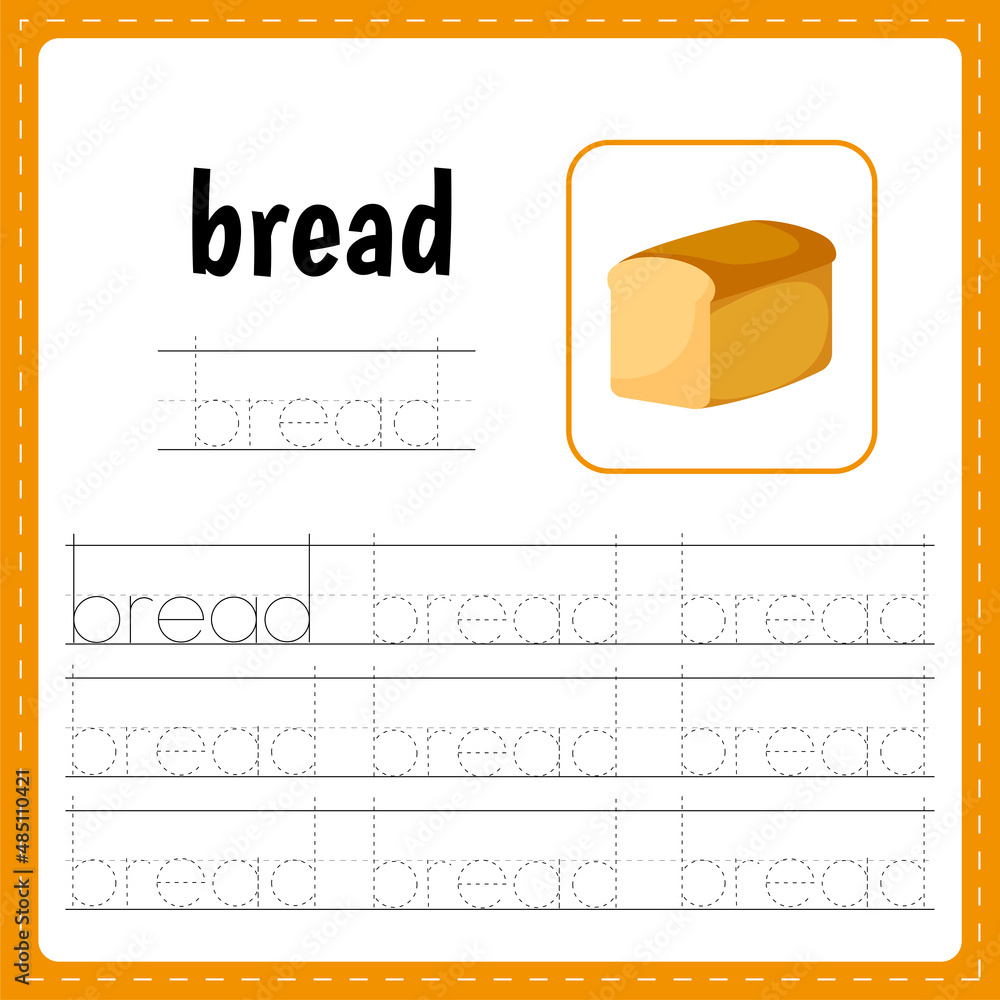 Handwriting pactice. Education developing worksheet. Activity page ...