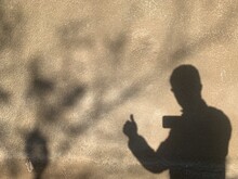 Shadow Of Cell Phone Photographer Free Stock Photo - Public Domain Pictures