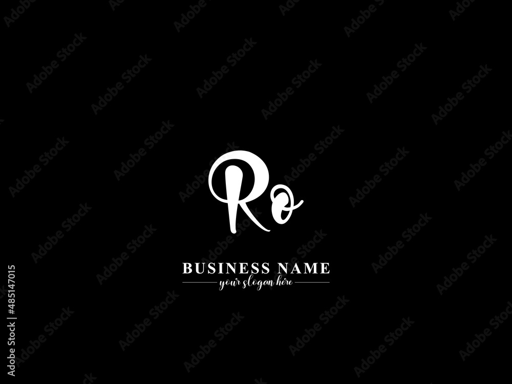 Signature RO Logo Vector, Unique Monogram Ro Signature Typography Logo ...