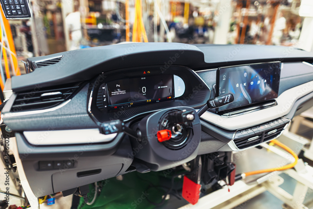 Stock-Foto „SAS interior modules - a Faurecia company plant, cockpit ...