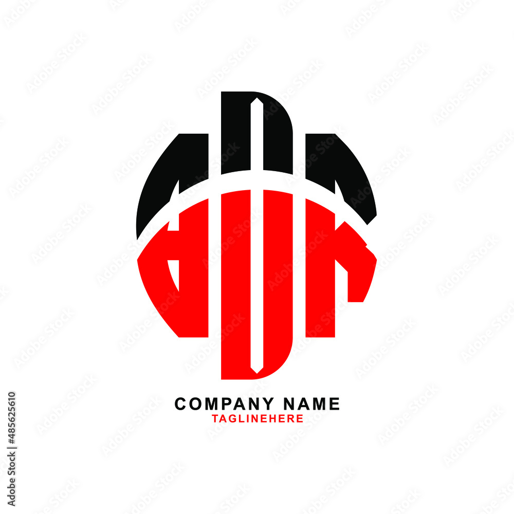 BDR letter design. BDR letter logo design with white background. BDR ...