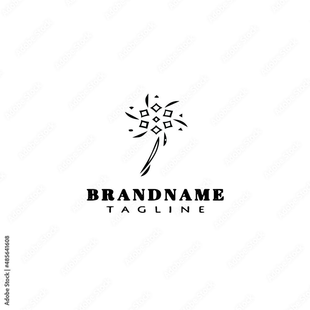 fire cracker logo cartoon icon design template black isolated vector ...