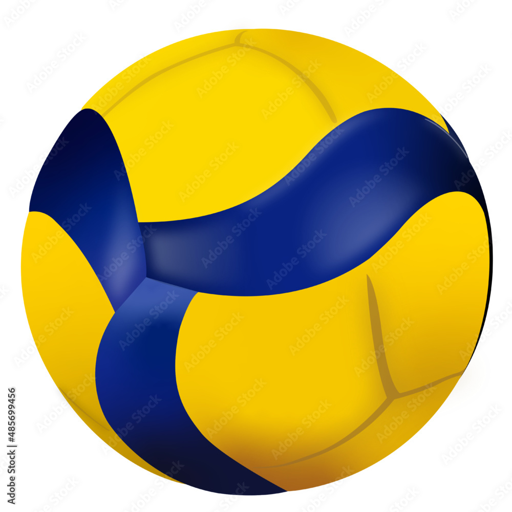 Volleyball Ball (Mikasa v200w) Illustration Art PNG Stock Vector ...