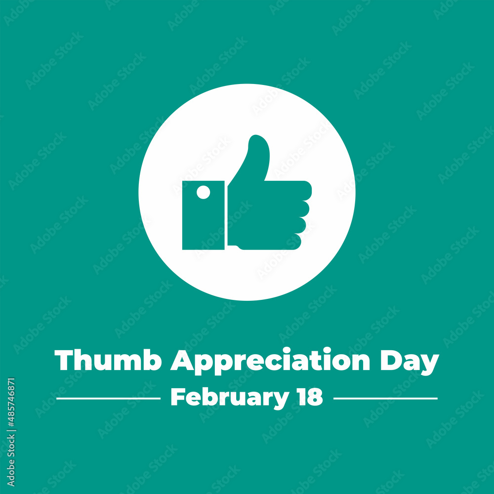 Vektor Thumbs up emoticons. Thumbs Appreciation Day design concept ...