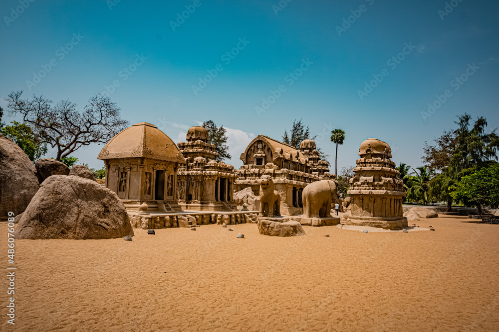 Exclusive Monolithic - Five Rathas or Panch Rathas are UNESCO World ...
