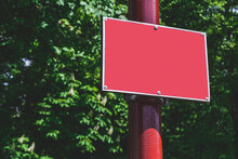 Blank Red Sign Free Stock Photo - Public Domain Pictures