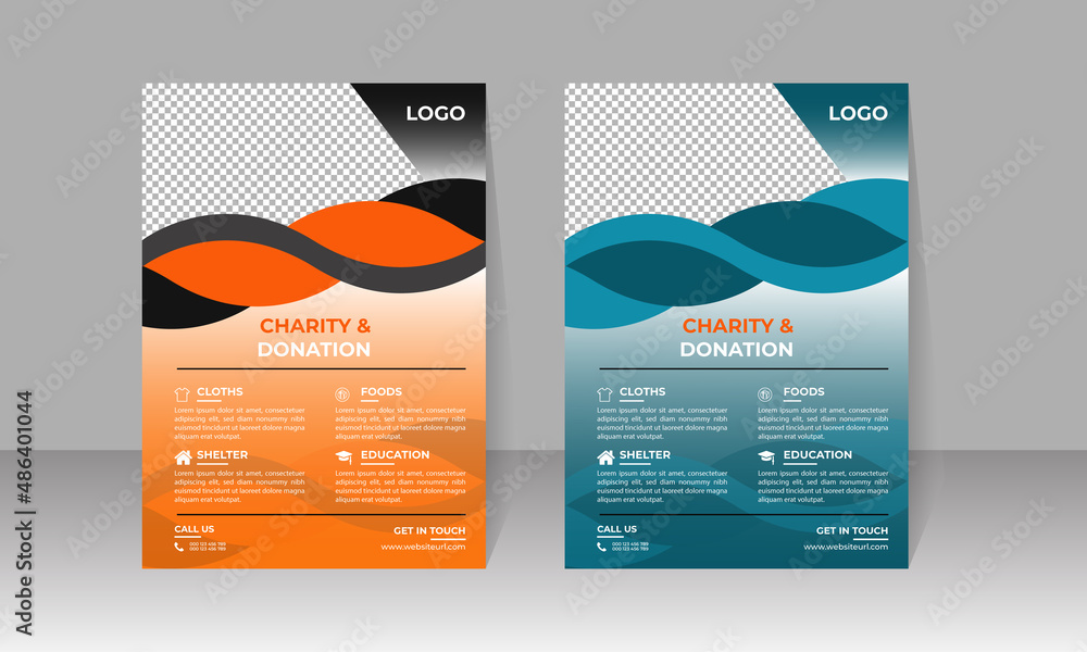 New Charity and Donation Flyer Design, Corporate Business Flyer Design ...