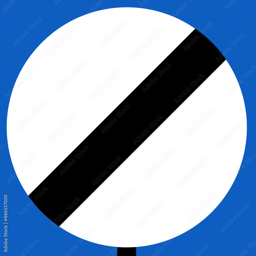 Stockvector National speed limit sign 60 mph on a single carriageway ...