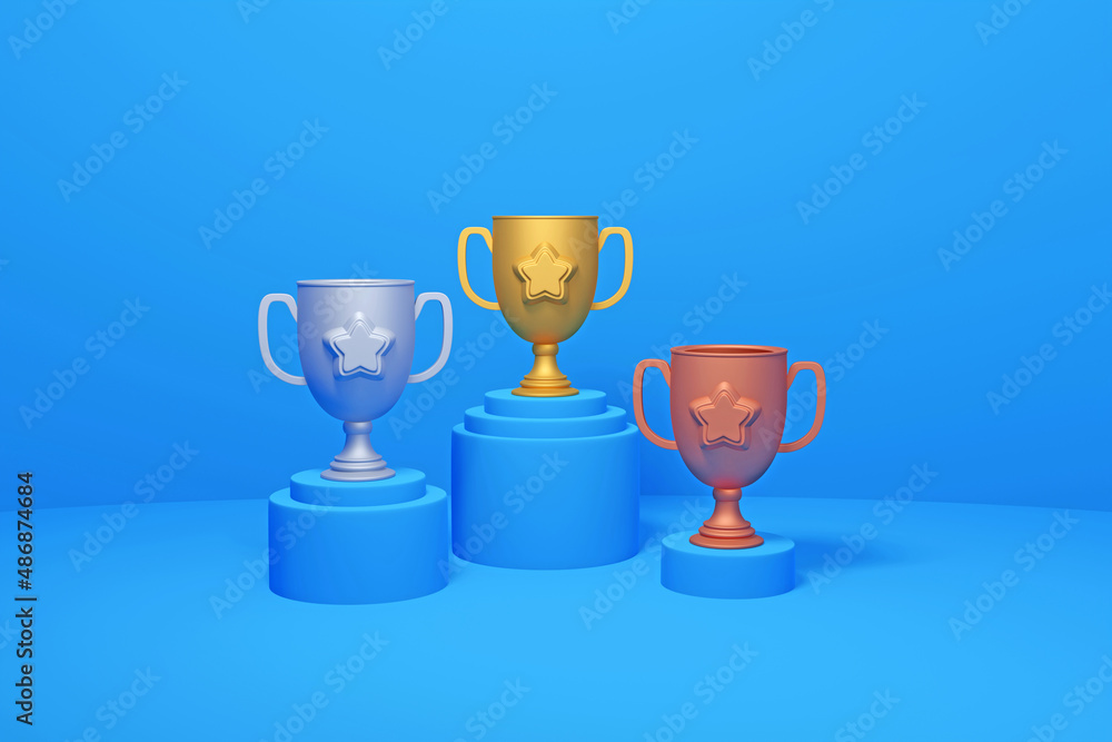 3d podium award trophy wallpaper for 1st 2nd 3rd position prize ...