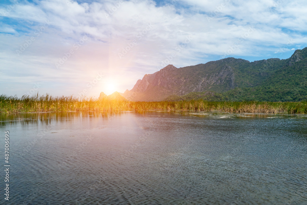 The mountain with three hundred peaks of limestone hills along the Gulf ...
