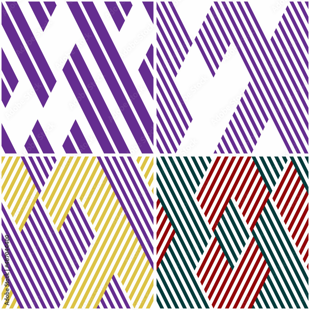4 different vector patterns in the same package(eps). One pattern is ...