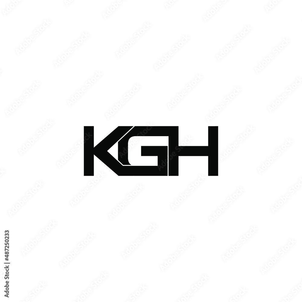 kgh letter original monogram logo design Stock Vector | Adobe Stock