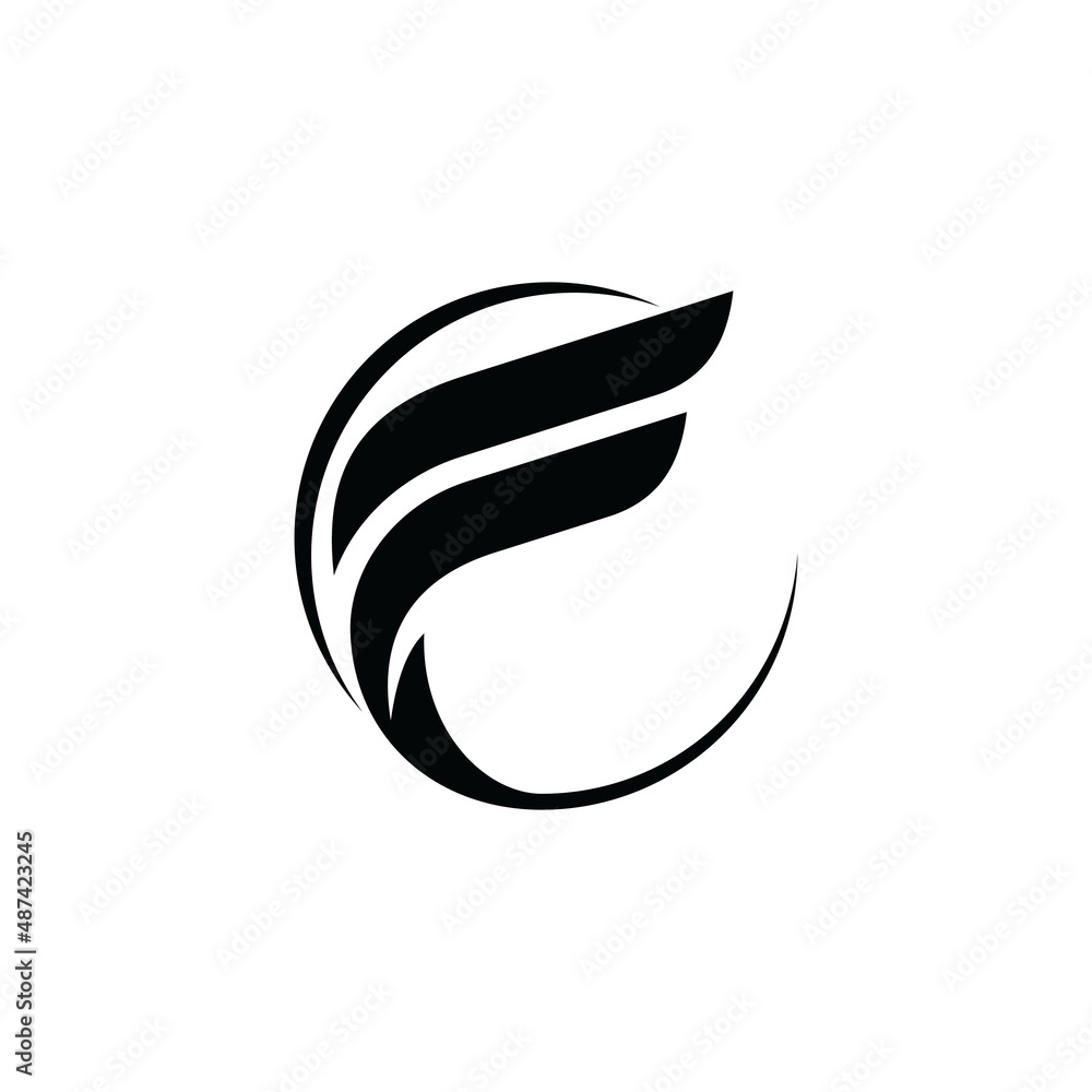 Initial letter F vector logo design concept. Stock Vector | Adobe Stock