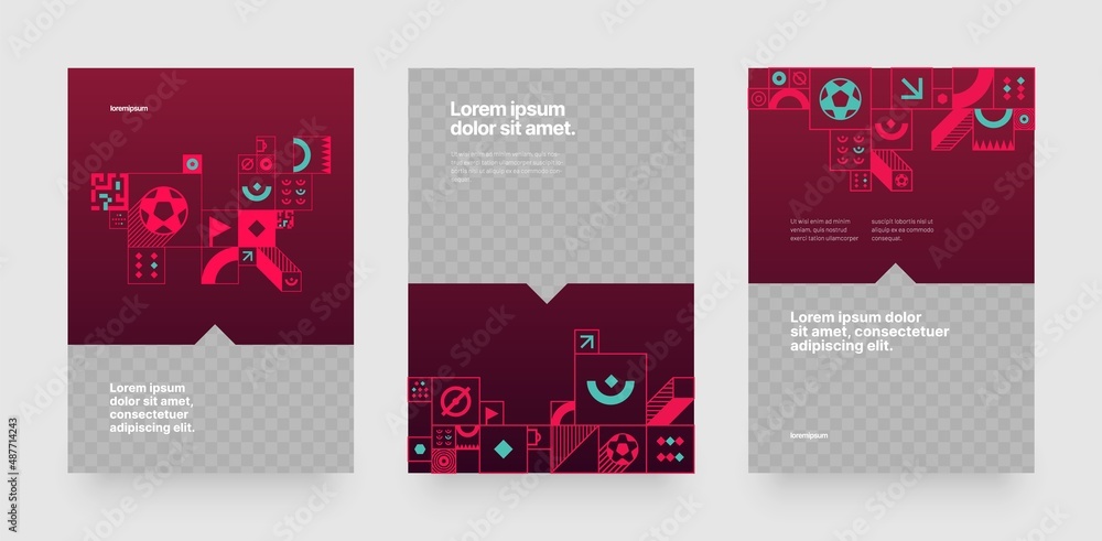 Poster layout design for tournament, invitation, awards or cup. Layout ...