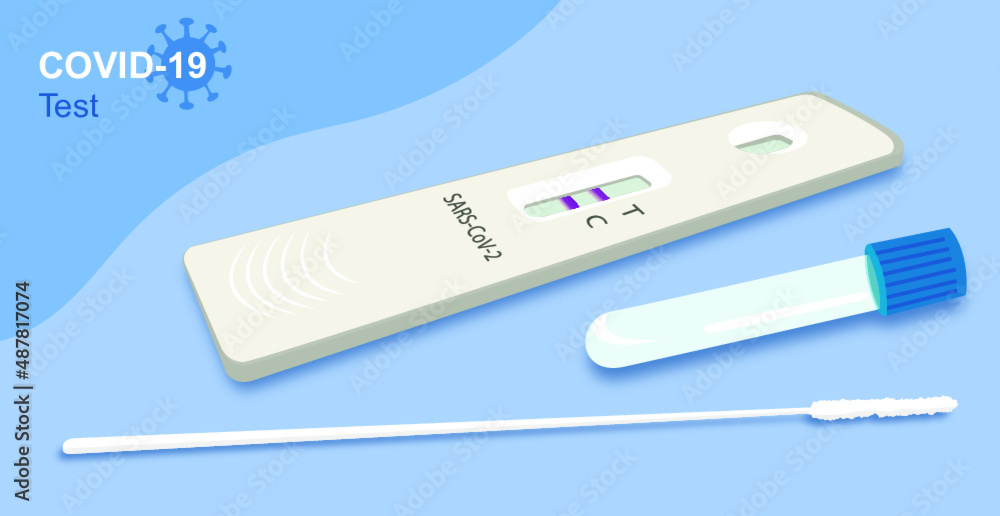 Vetor Rapid COVID-19 antigen testing kit (autotest) to detect the SARS ...