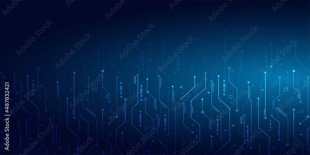 Circuit board.Technology background design.Electronic system concept. i ...