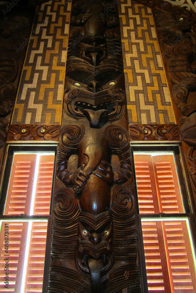 Maori Panel, New Zealand Stock Photo | Adobe Stock