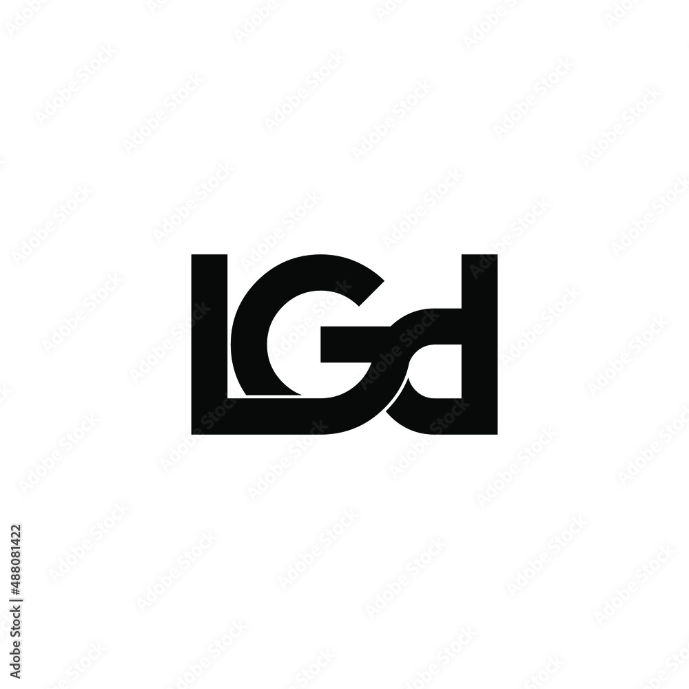 lgd letter original monogram logo design Stock Vector | Adobe Stock