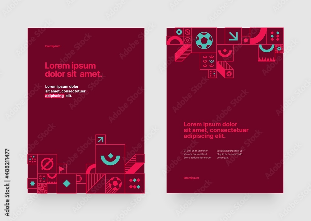 Poster layout design for tournament, invitation, awards or cup. Layout ...