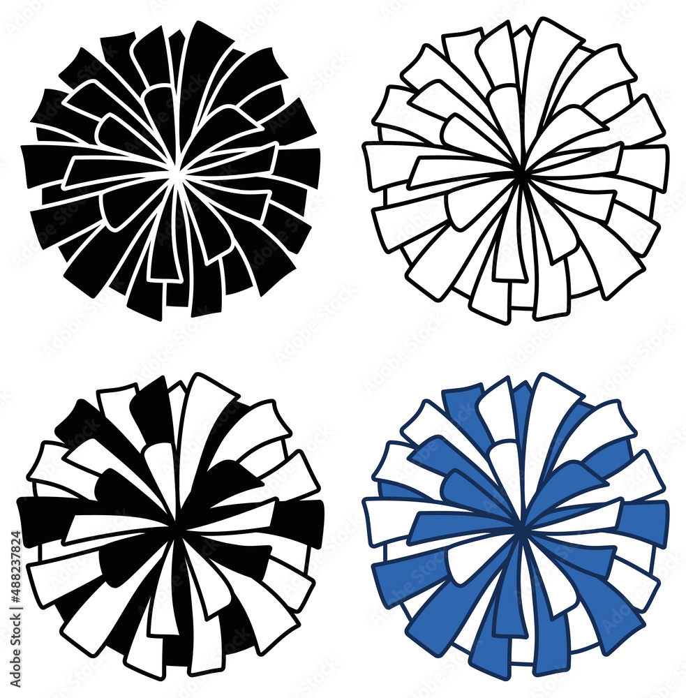Cheerleading Poms Clipart