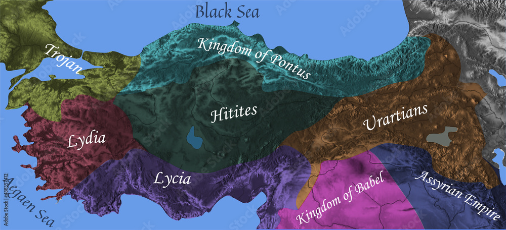 Prehistoric Anatolia Civilizations Trojan Lydia Hitites Lycia Kingdom ...