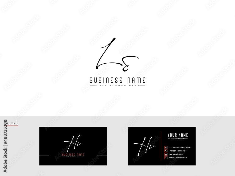 Modern Signature LD Logo Icon, Initial Lettering Ld Signature Logo or ...