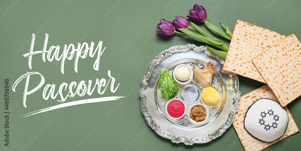 Greeting card for Passover celebration Stock Photo | Adobe Stock