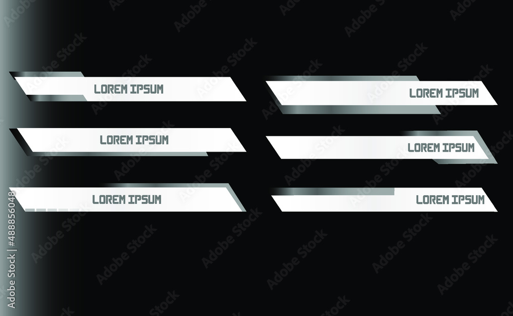 Vector de Stock Interface elements HUD, UI, GUI. Vector Callout Titles set Callouts titles in ...