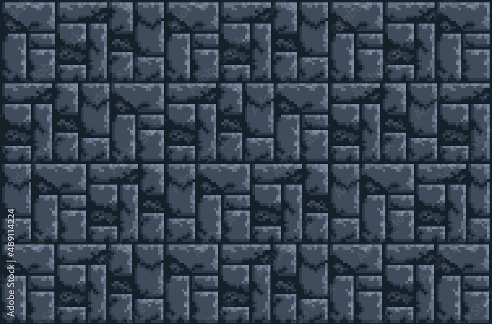 Ilustración de Stock 2D Brick Gray Wall Texture - Assets for Game ...