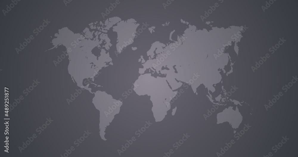 World map horizontal and earth continents flat vector illustration ...