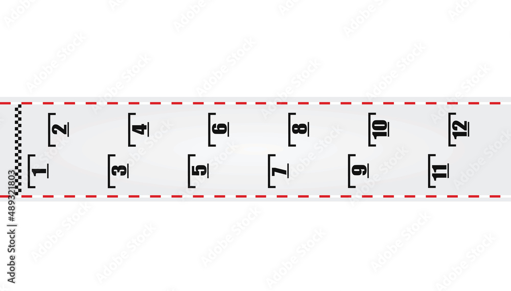 Race starting positions grid. vector Stock Vector | Adobe Stock