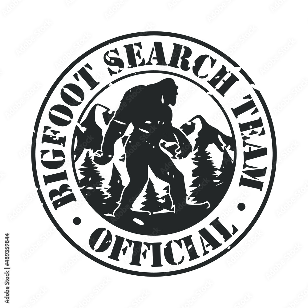 Bigfoot Team Illustration Clip Art Design Shape. Yeti Search Official ...