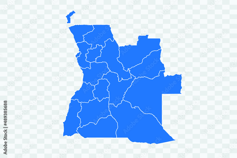 Angola Map blue Color on Backgound png Stock Vector | Adobe Stock